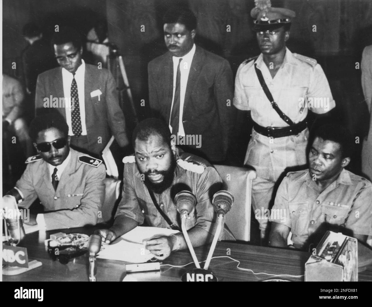 Lietenant Colonel C. Odumegwu Ojukwu, military governor of East Nigeria ...