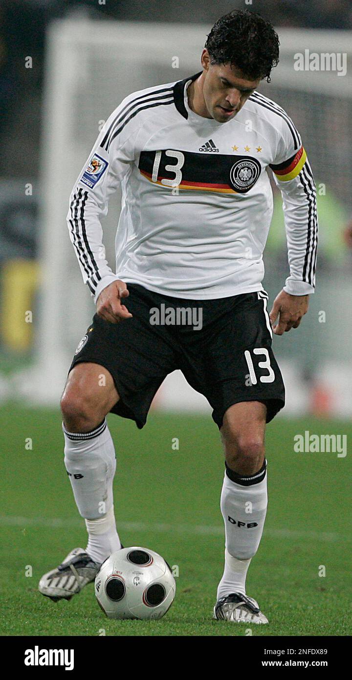 Germany's Michael Ballack during the World Cup group 4 qualifying ...