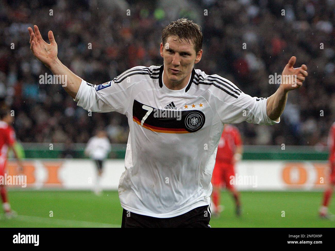 Germany's Bastian Schweinsteiger during the World Cup group 4 ...