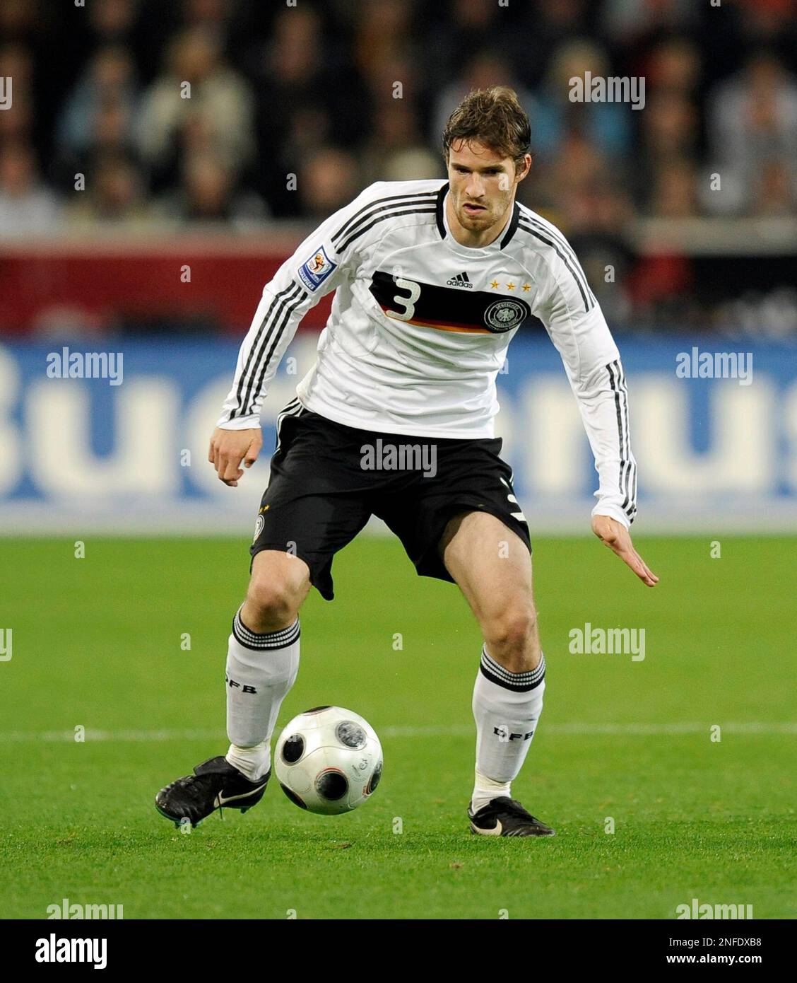 Germany's Arne Friedrich plays during the World Cup group 4 qualifying ...