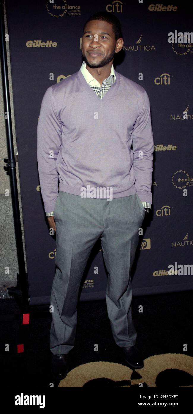 Recording artist Usher arrives at The Gentlemen's Ball, hosted by GQ ...