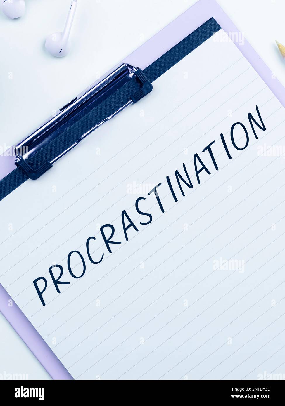 Inspiration showing sign Procrastination, Word Written on Delay or ...