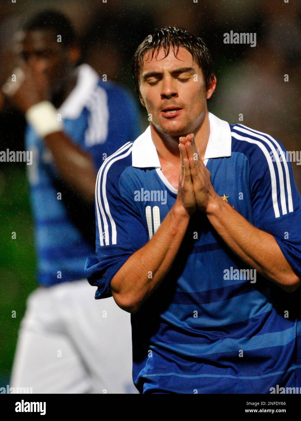 France's Anthony Mounier gestures during his under-21 Euro 2009 ...