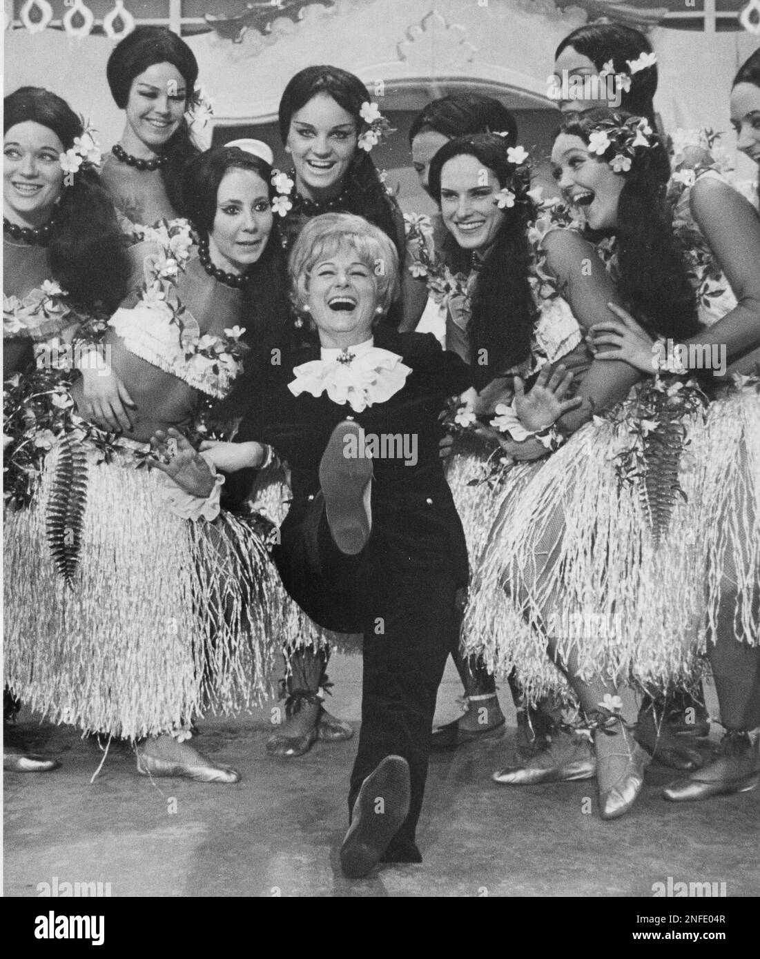 Hungarian born singer, dancer and actress Marika Roekk, makes a fall ...