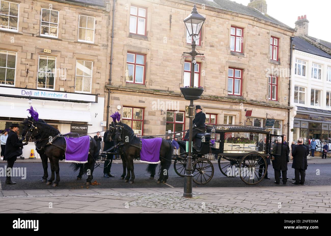 The funeral cortege for Holly Newton arrives at Hexham Abbey in Hexham ... The funeral cortege for Holly Newton arrives at Hexham Abbey in Hexham ...