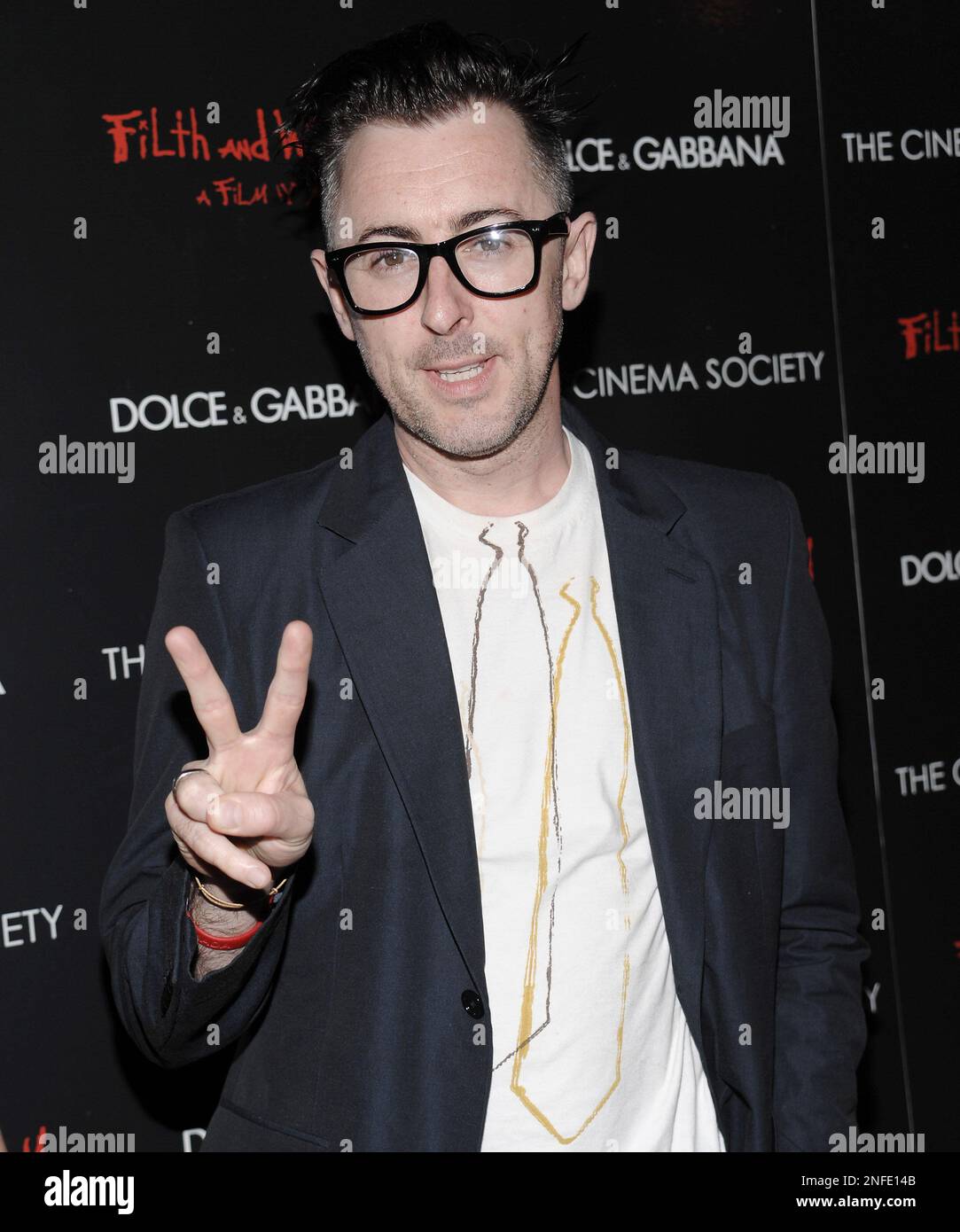 Actor Alan Cumming attends a Cinema Society and Dolce Gabbana hosted ...
