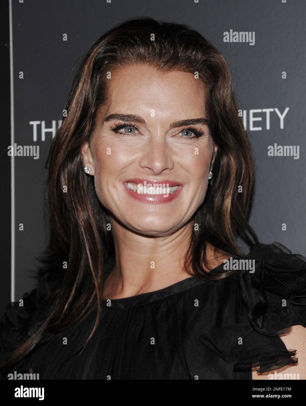 Actress Brooke Shields attends a Cinema Society and Dolce Gabbana ...