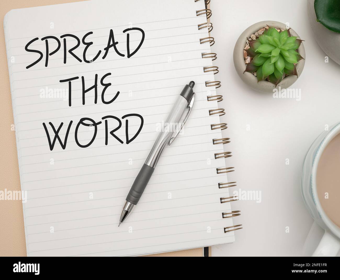 Writing displaying text Spread The Word, Internet Concept share the ...