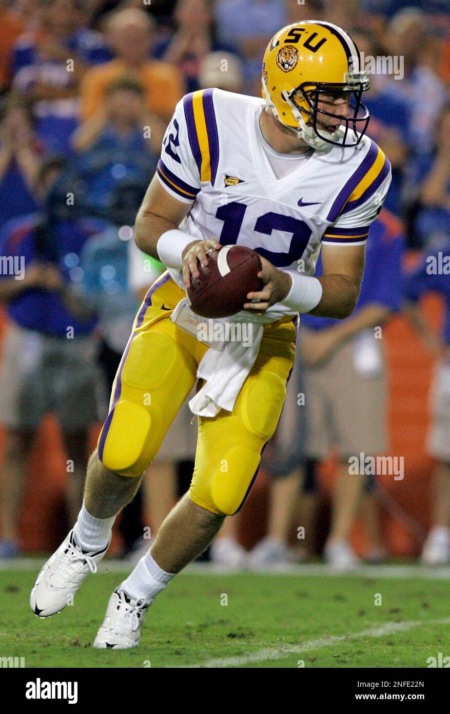 LSU quarterback Jarrett Lee in action during the first half of an NCAA ...