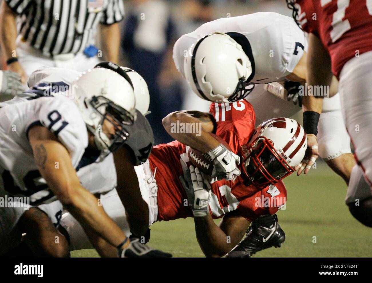 Wisconsin running back John Clay during a NCAA college football game ...