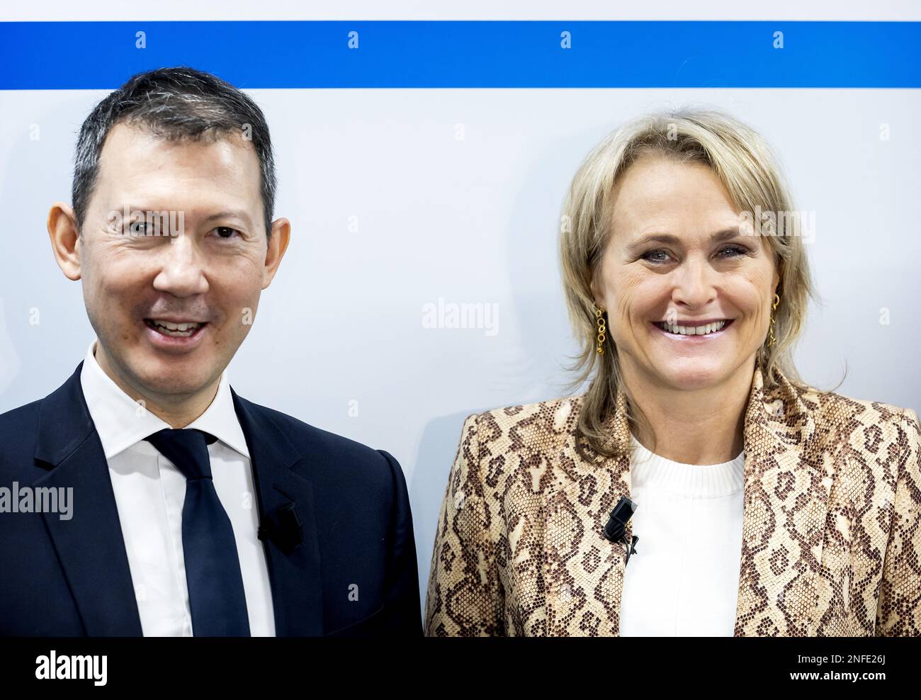 PARIS - Benjamin Smith, CEO Air France-KLM and Marjan Rintel, CEO KLM ...