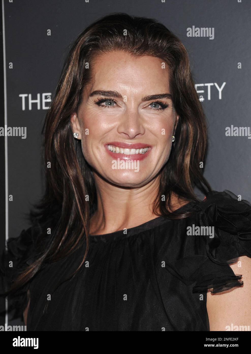 Actress Brooke Shields attends a Cinema Society and Dolce Gabbana ...