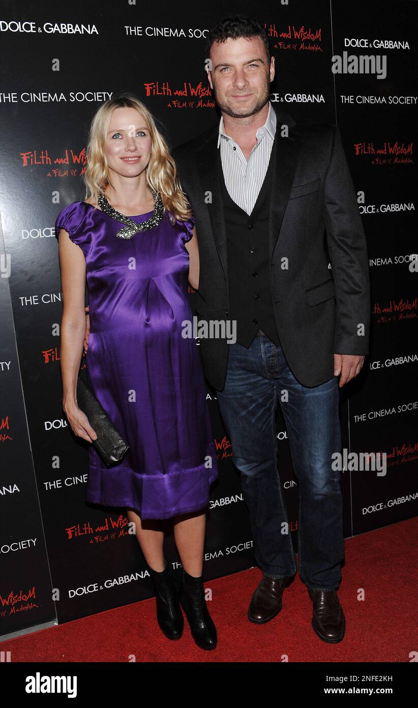 Actress Naomi Watts and boyfriend Liev Schreiber attend a Cinema ...