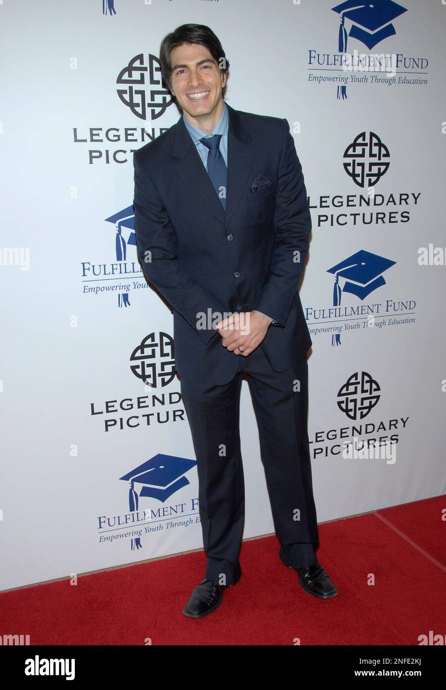 Actor Brandon Routh poses on the press line at the Fulfillment Fund ...