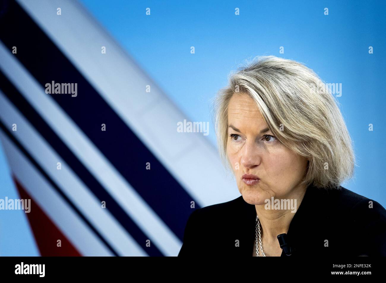 PARIS - Anne Rigail, CEO Air France during the explanation of the ...