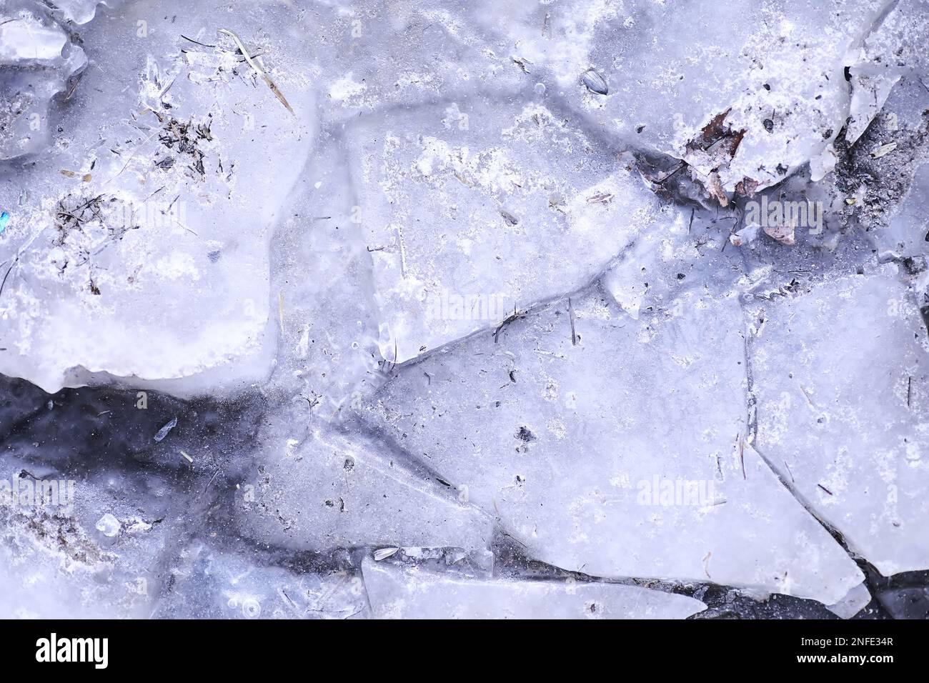 Crashed blue ice concrete surface background texture. Crashed ice ...