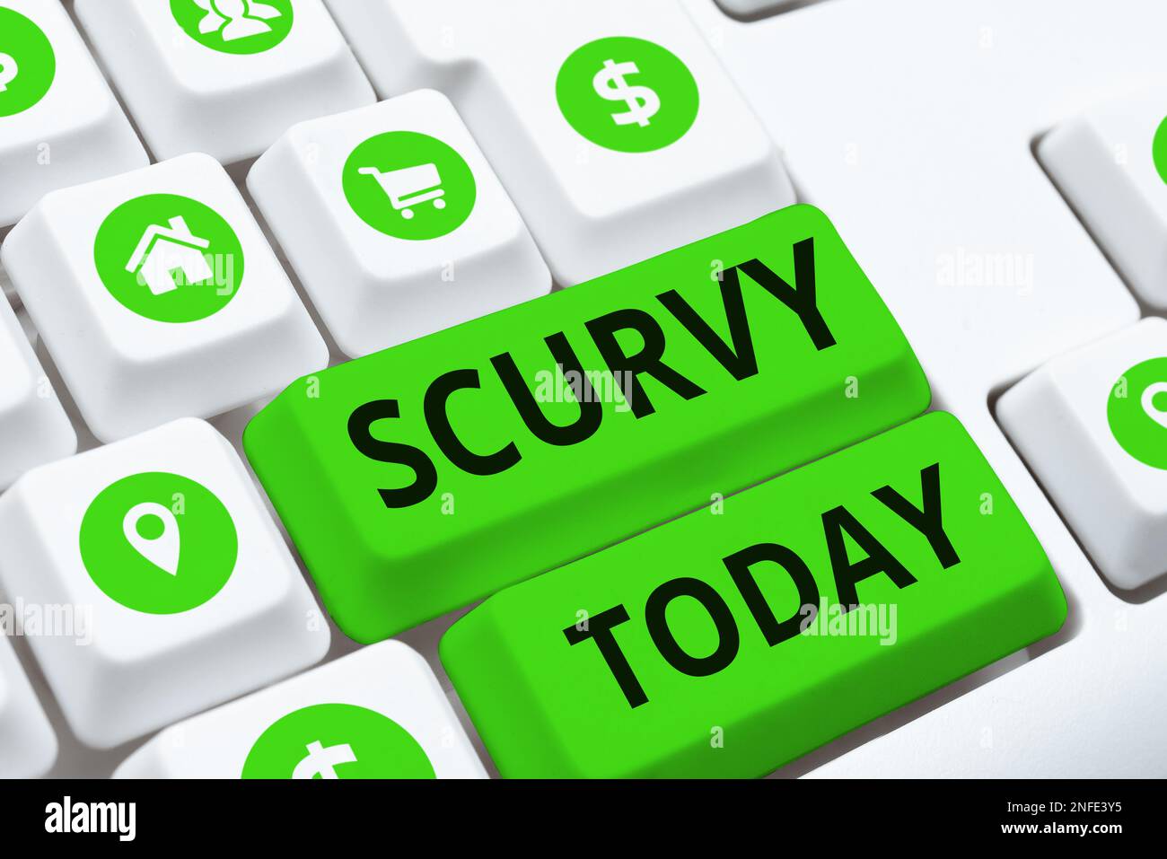 Sign displaying Scurvy, Word for disease caused by a lack of vitamin C ...
