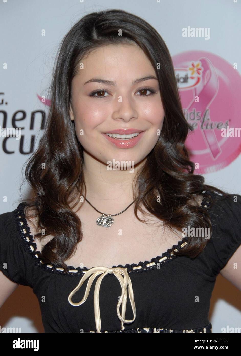 Actress Miranda Cosgrove poses on the press line at the Yoplait Save ...