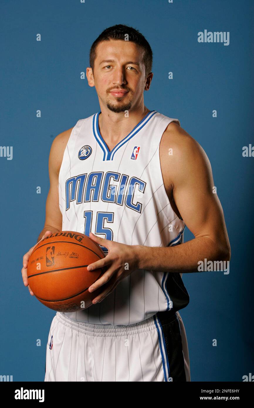 Orlando Magic forward Hedo Turkoglu, of Turkey, at the basketball team ...