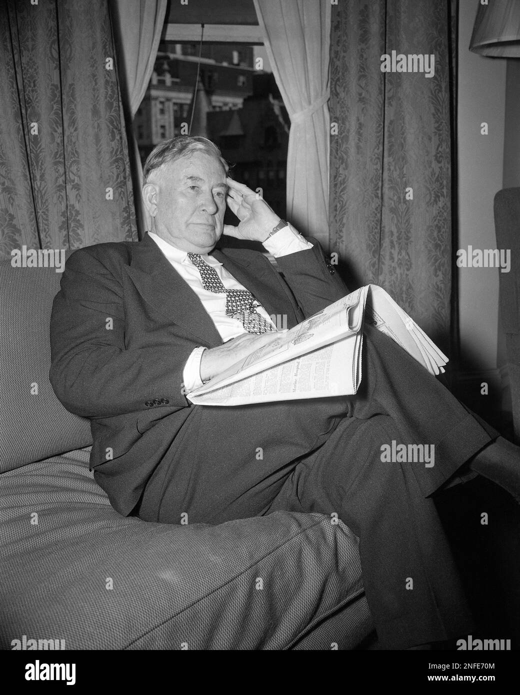 Sen. Alben Barkley of Kentucky, the Democrats candidate for Vice ...