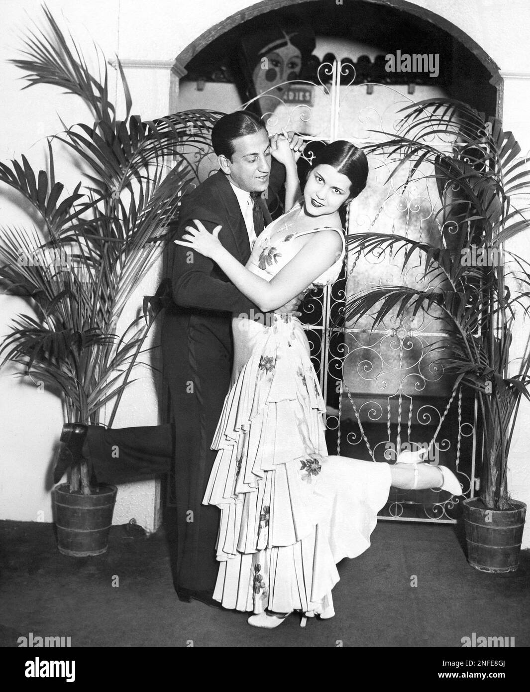 Ramon and Rosita, noted dance artists, shown demonstrating their "El ...