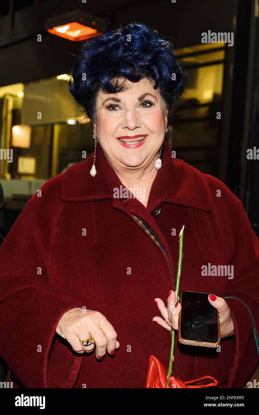Milan, Italy. 12th Feb, 2023. Marisa Laurito attends Che Tempo Che Fa ...