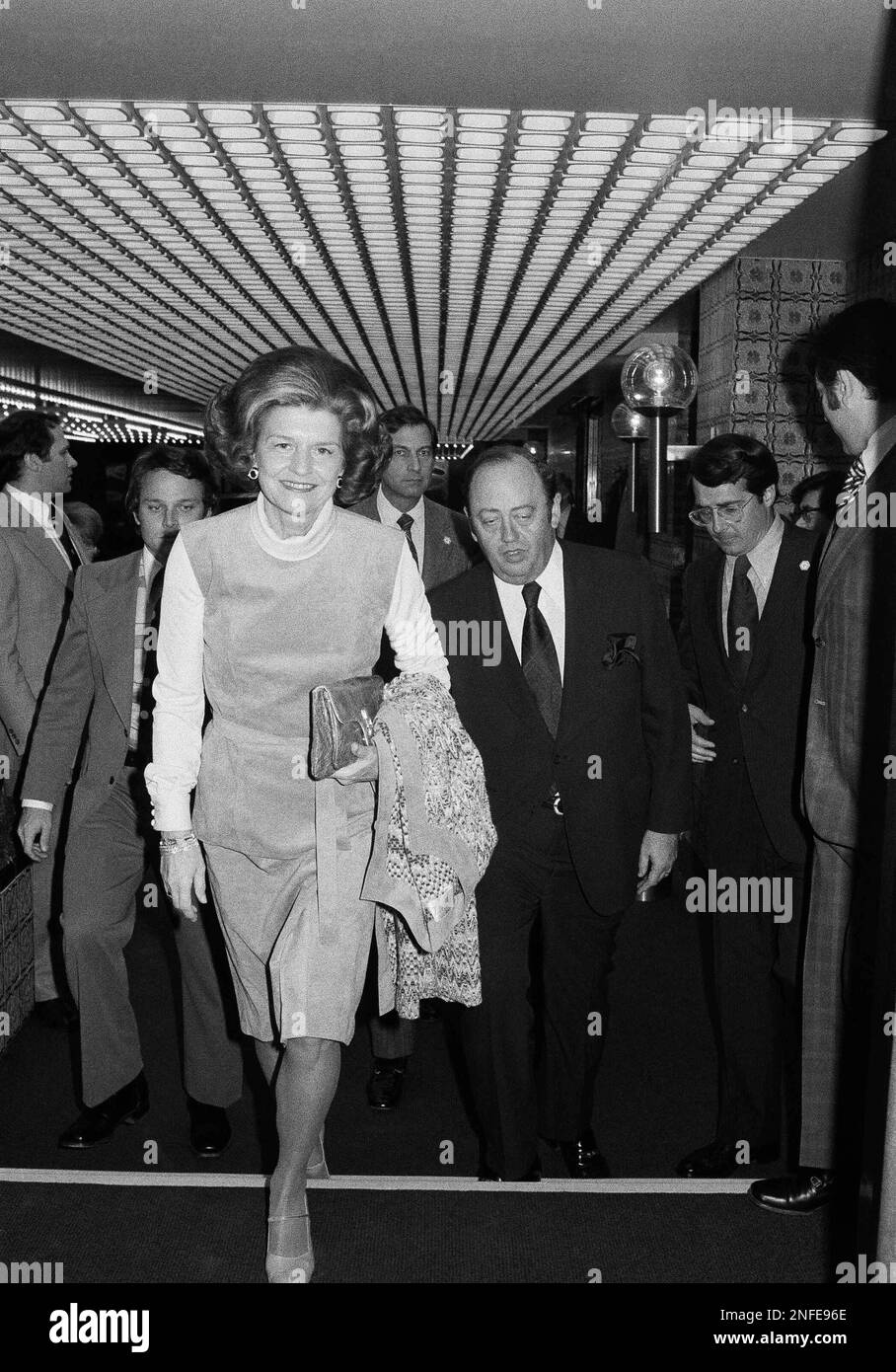 Mrs. Betty Ford, wife of the President Gerald Ford, arrives at New York ...