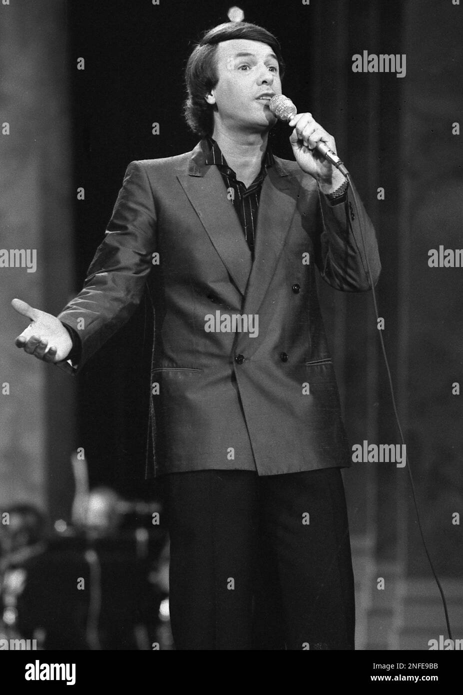 Italian born Belgian singer Salvatore Adamo performs during the ...