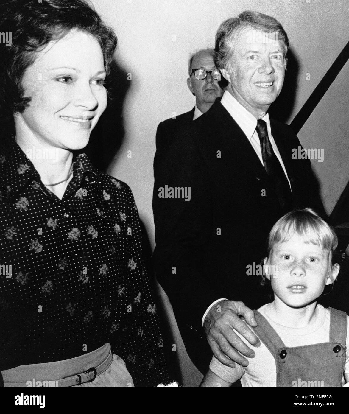 Democratic presidential candidate Jimmy Carter with his wife Rosalynn ...