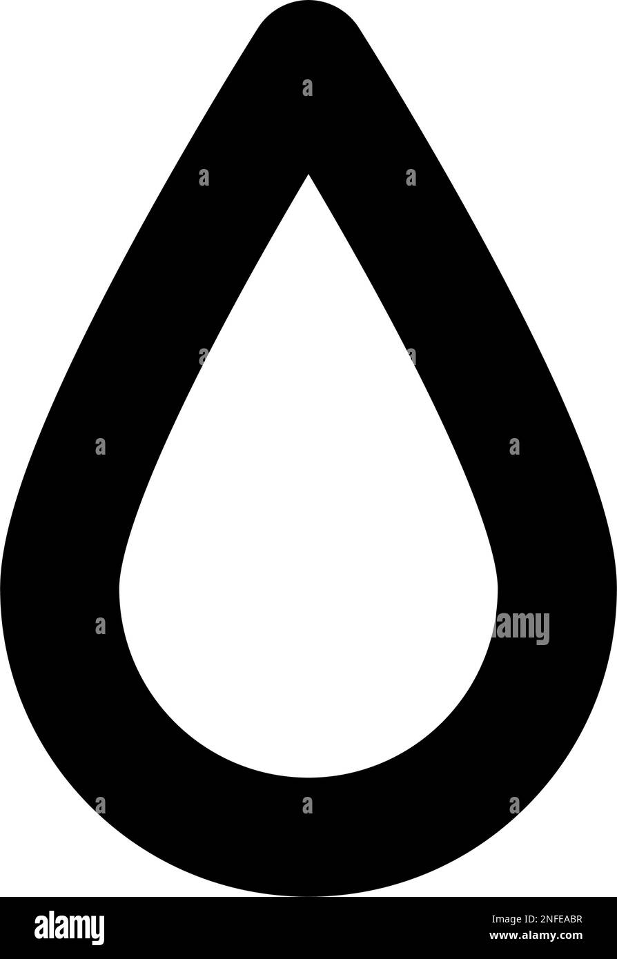 Water drop silhouette icon. Water. Editable vector Stock Vector Image ...