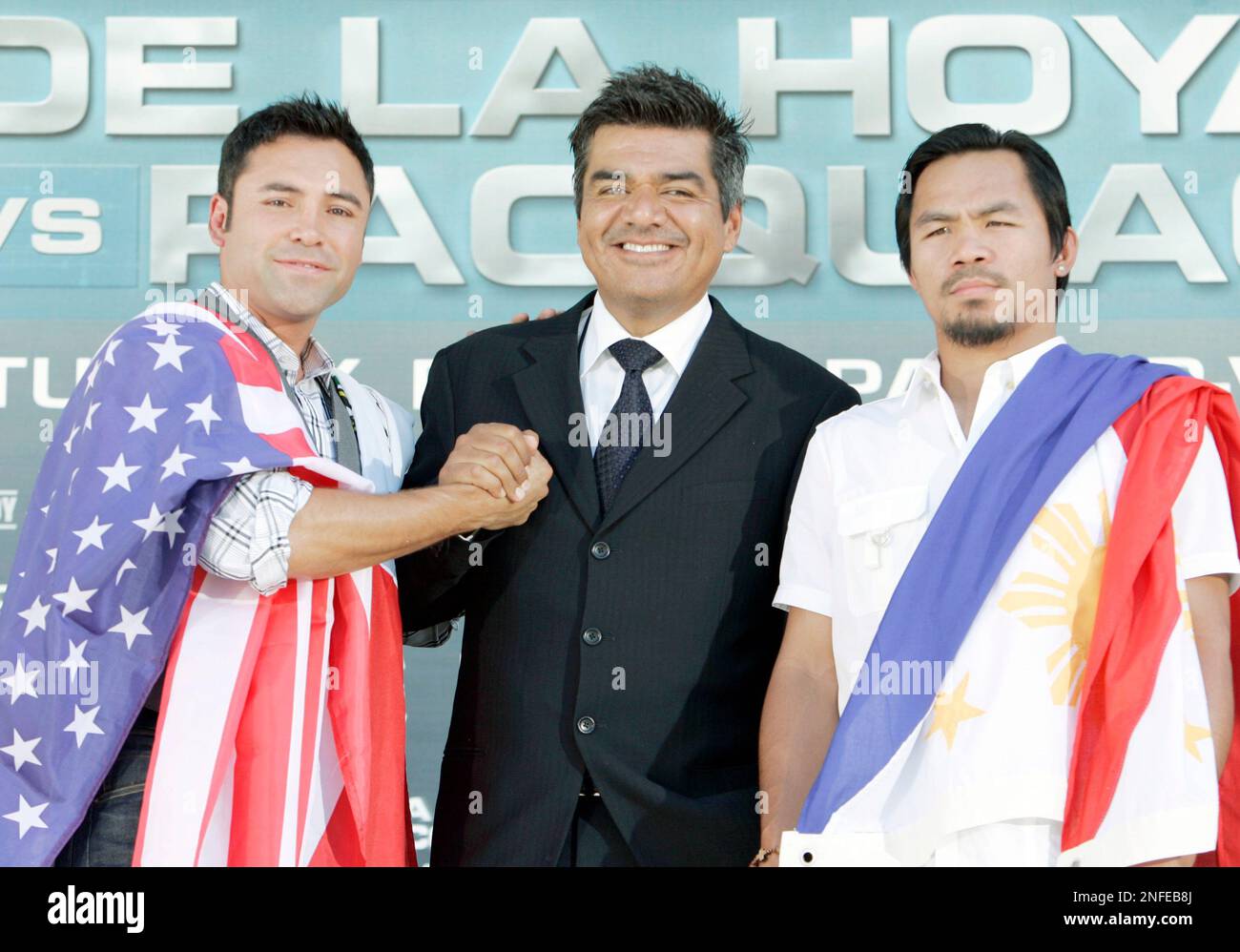 Actor and comedian George Lopez, middle, who was emcee, joins Los ...