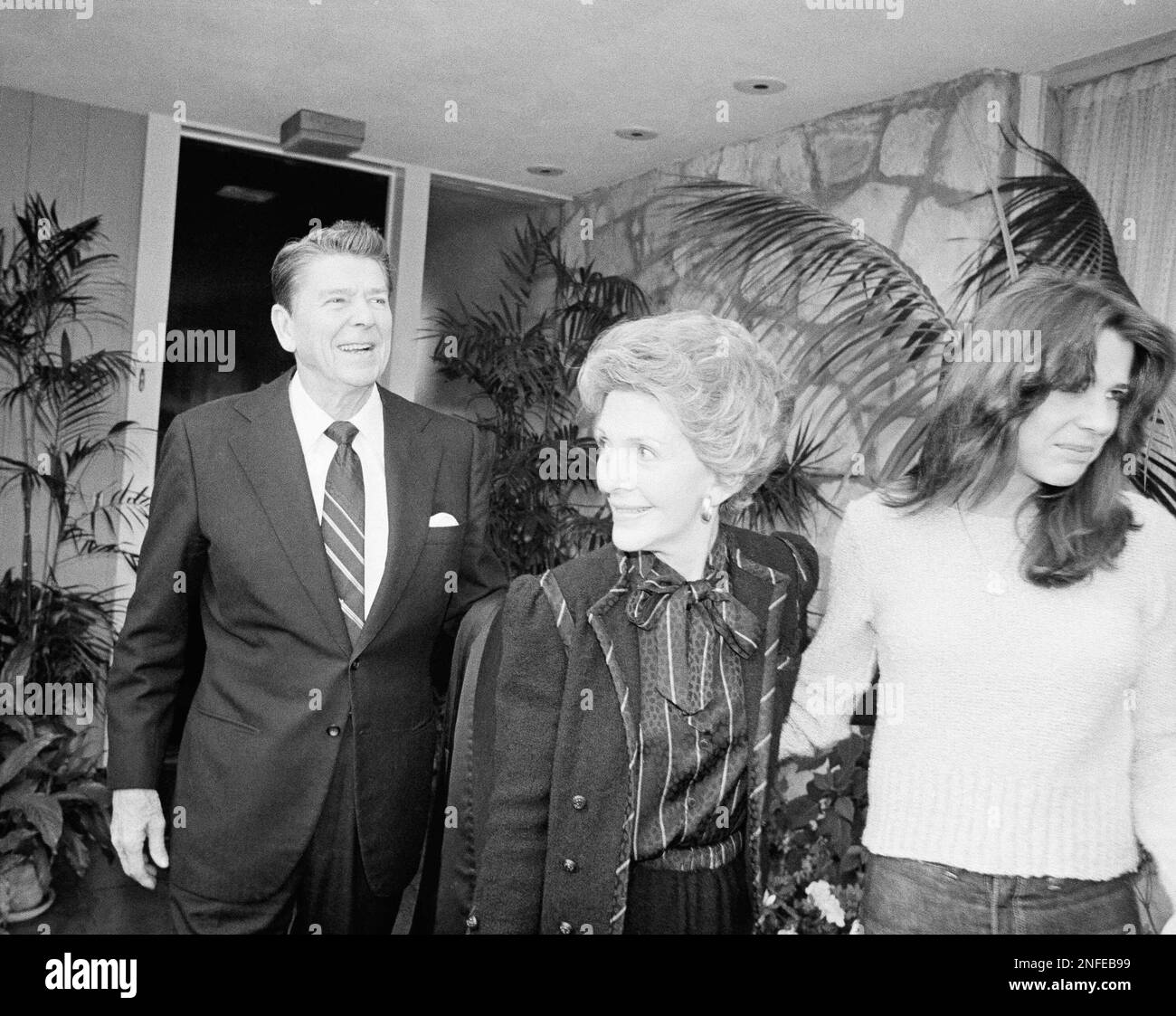 Patty Davis, daughter of President-elect Ronald Reagan and his wife ...