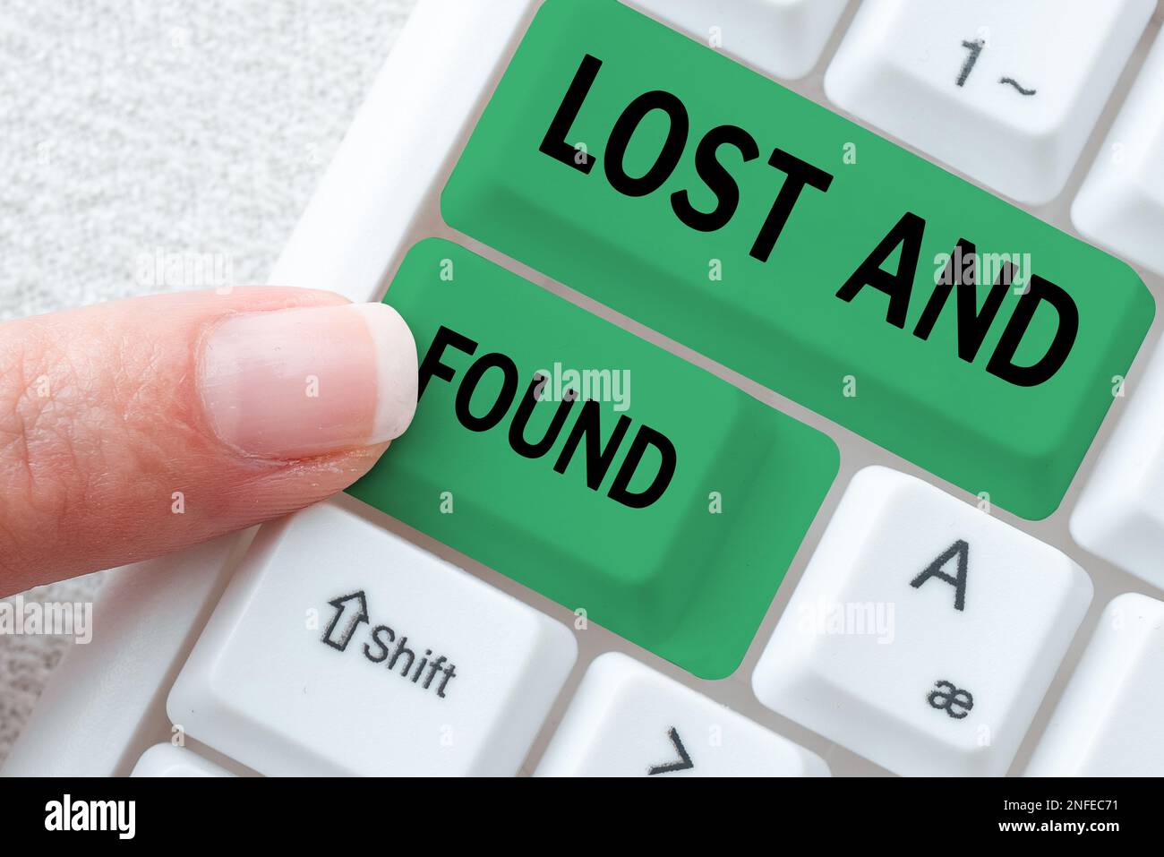 Handwriting text Lost And Found, Conceptual photo Place where you can ...