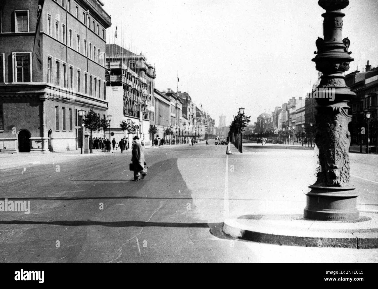During Chancellor Adolf Hitler's speech the streets of Germany were ...