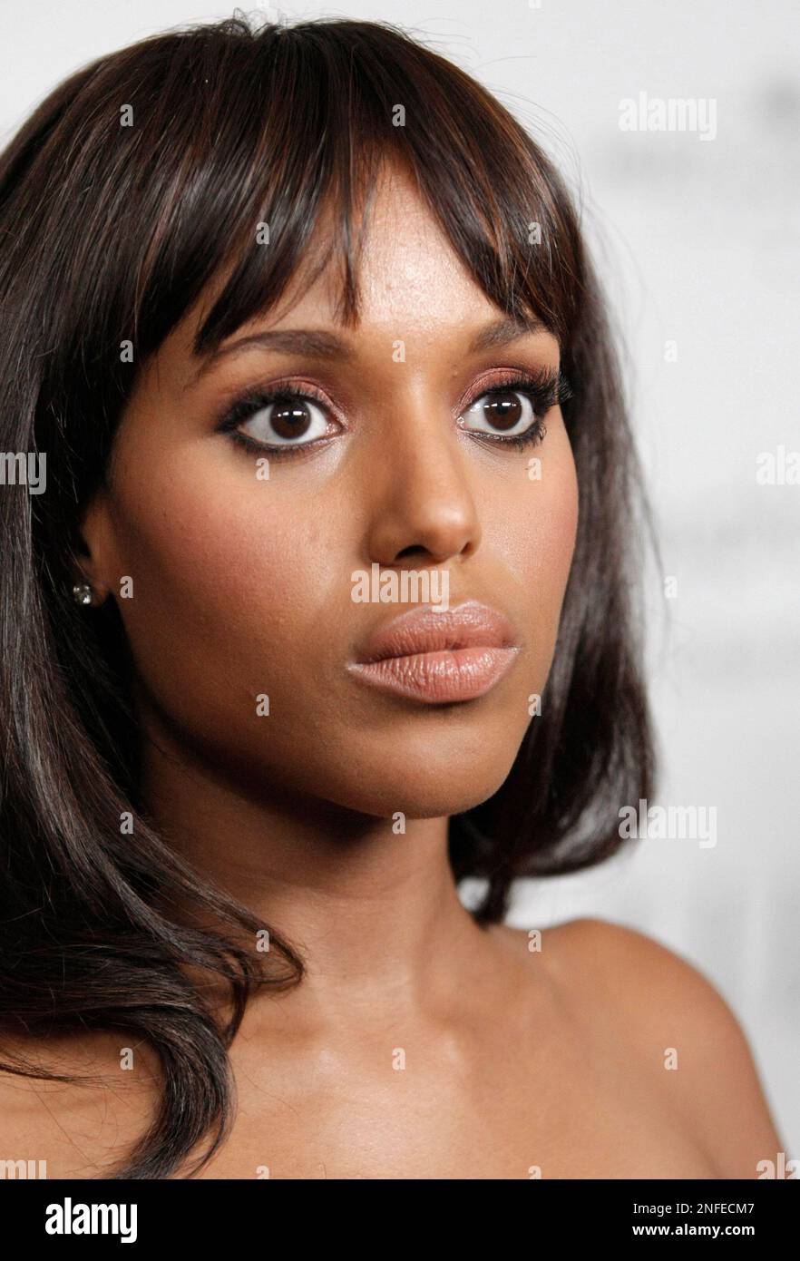 Actress Kerry Washington poses on the press line at Elle Magazine's ...