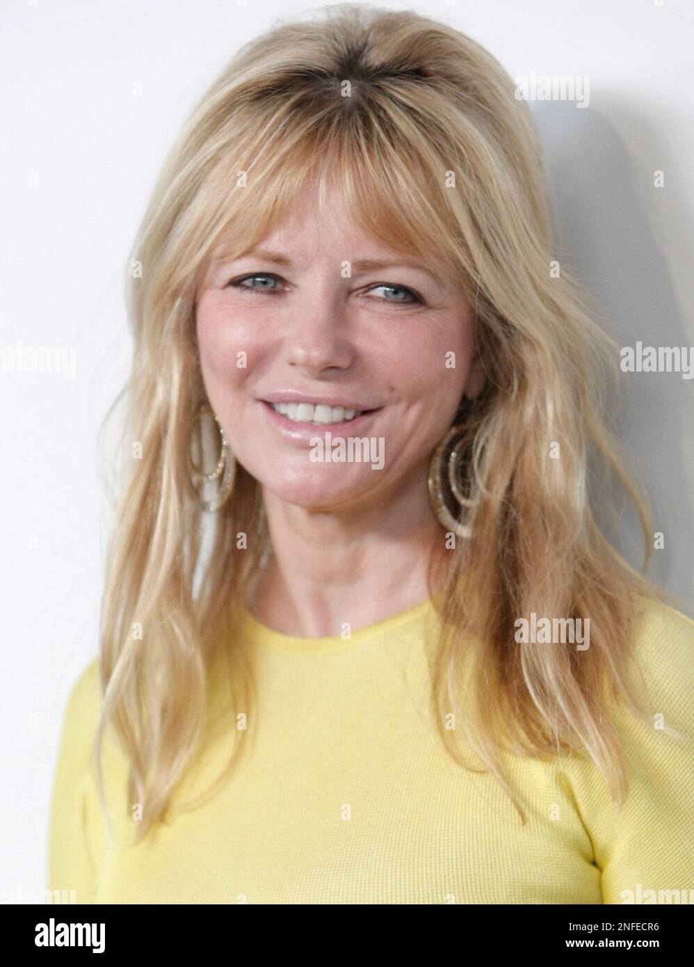 Model Cheryl Tiegs poses on the press line at Elle Magazine's 15th ...