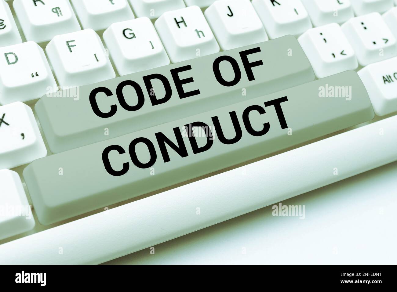 Writing Displaying Text Code Of Conduct Internet Concept Ethics Rules Moral Codes Ethical
