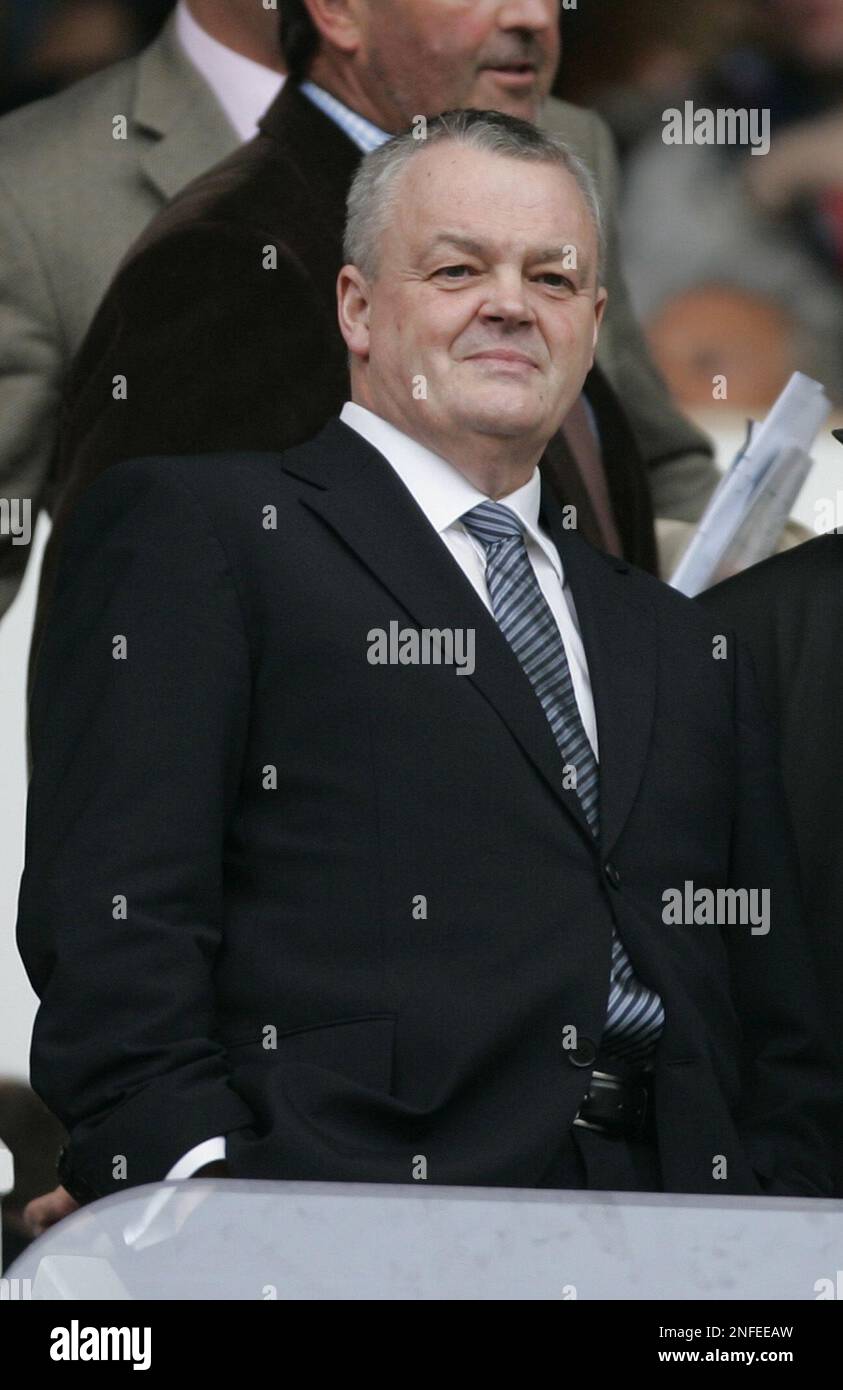 Bolton Wanderers' chairman Phil Gartside is seen ahead of their English ...