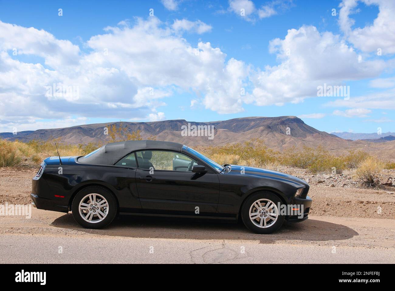 ARIZONA, USA - APRIL 2, 2014: Ford Mustang parked in Arizona, USA ...