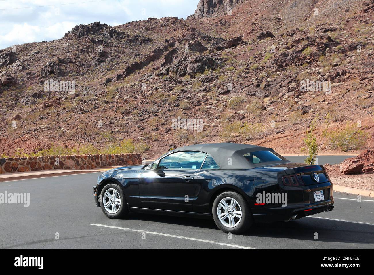 ARIZONA, USA - APRIL 2, 2014: Ford Mustang parked in Arizona, USA ...