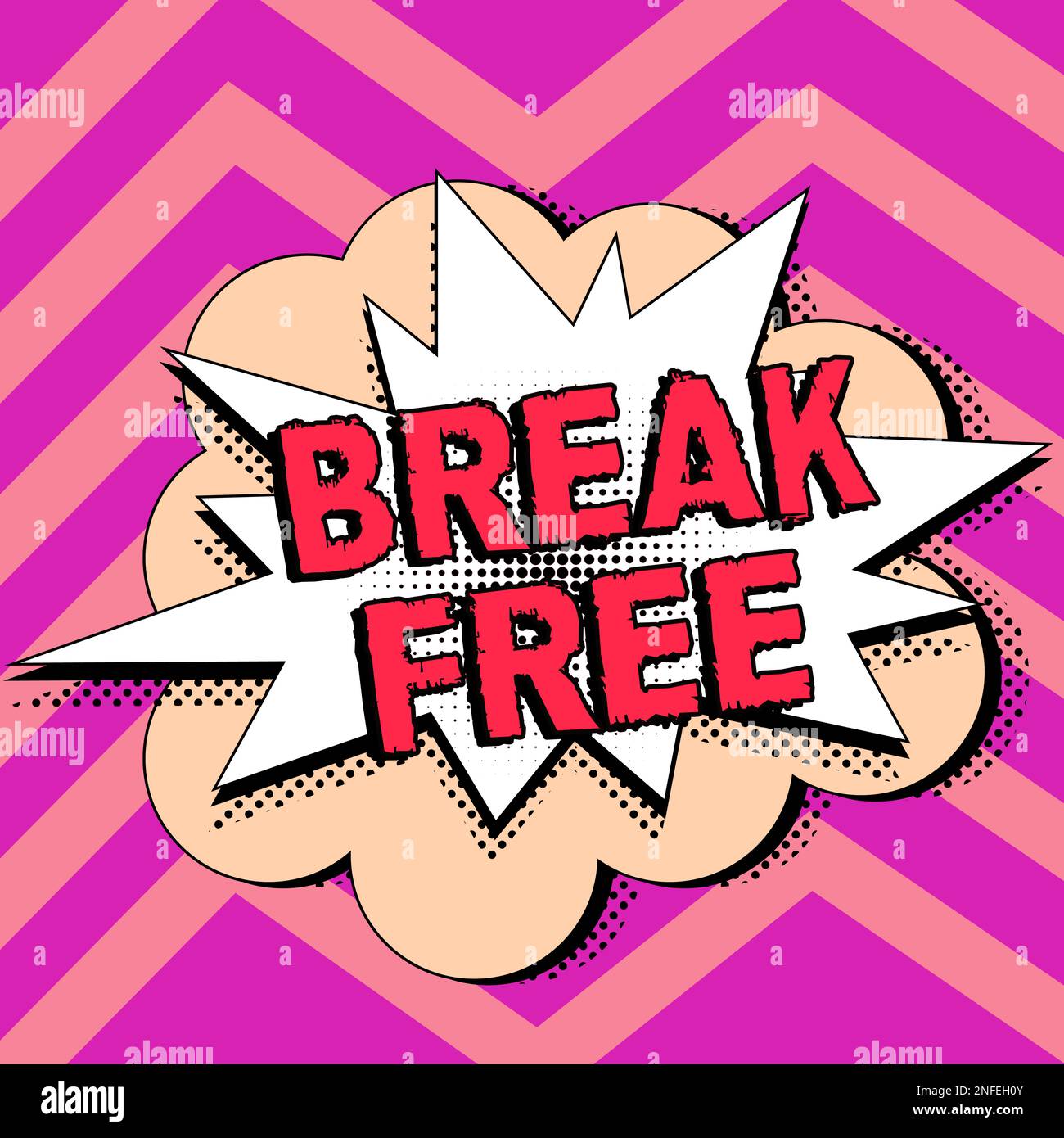 Hand writing sign Break Free. Business showcase another way of saying ...