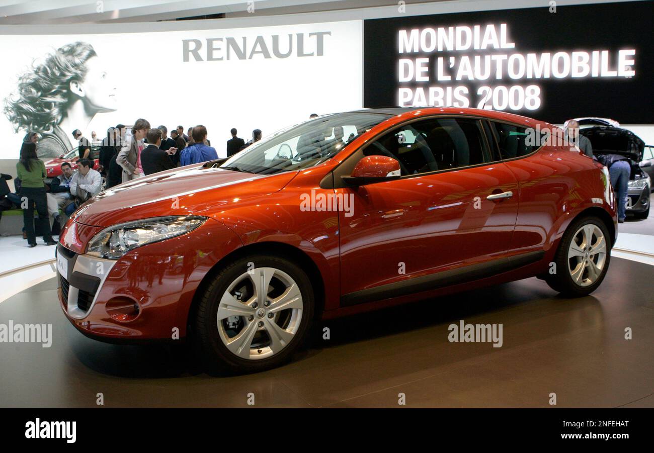 Renault's new Megane Coupe is displayed during the second press day of ...