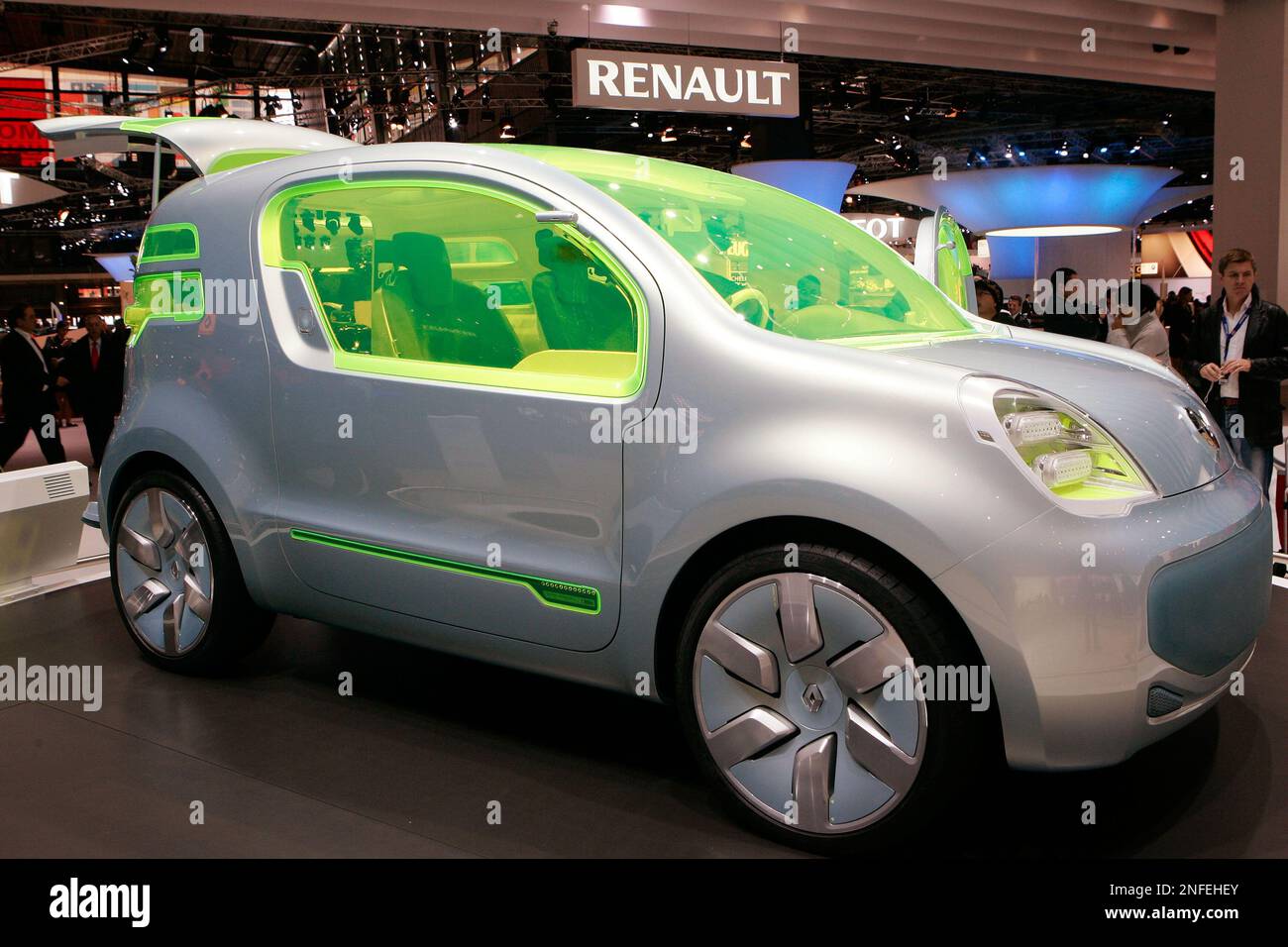 Renault's ZE Concept electric car is displayed during the second press ...