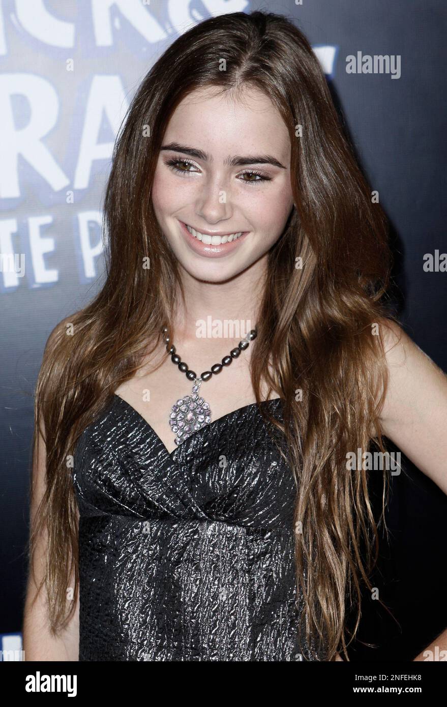 Lily Collins arrives at the premiere of "Nick and Norah's Infinite ...