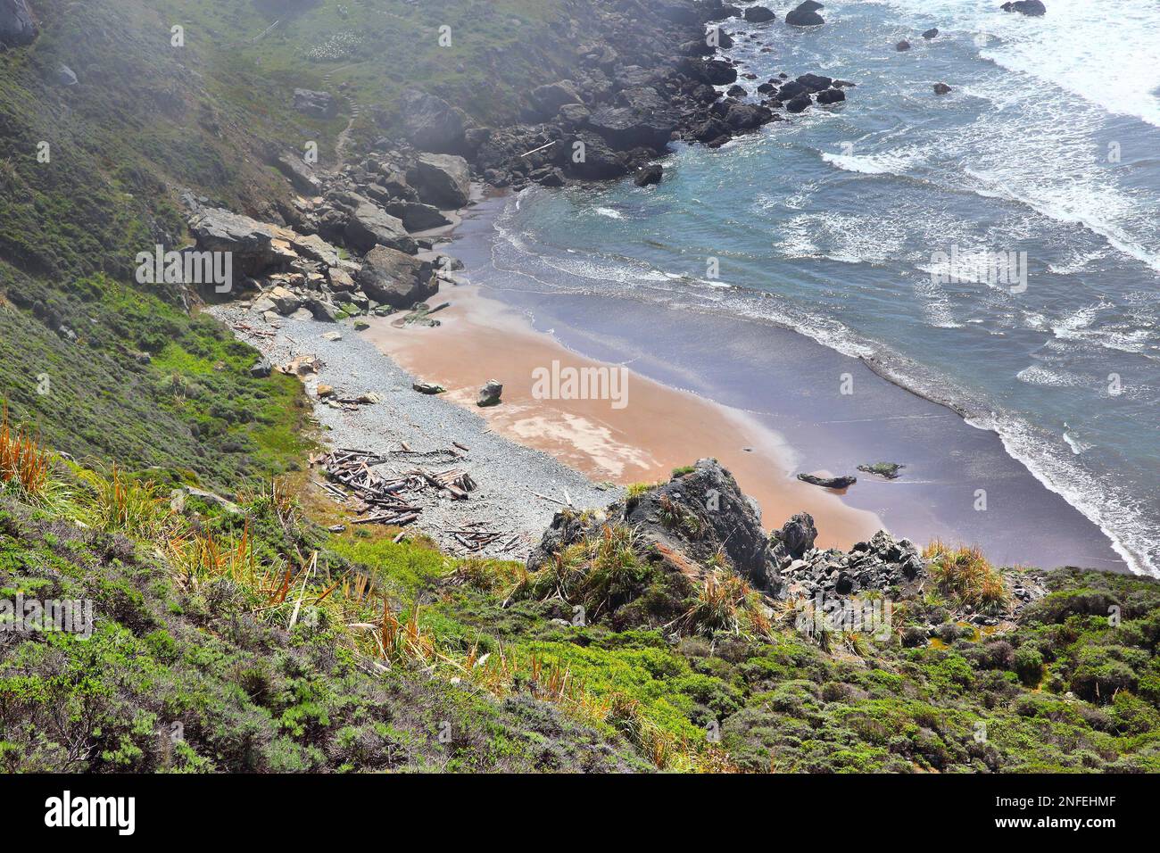 Steep Ravine Beach near Stinson Beach in Marin County, California Stock ...