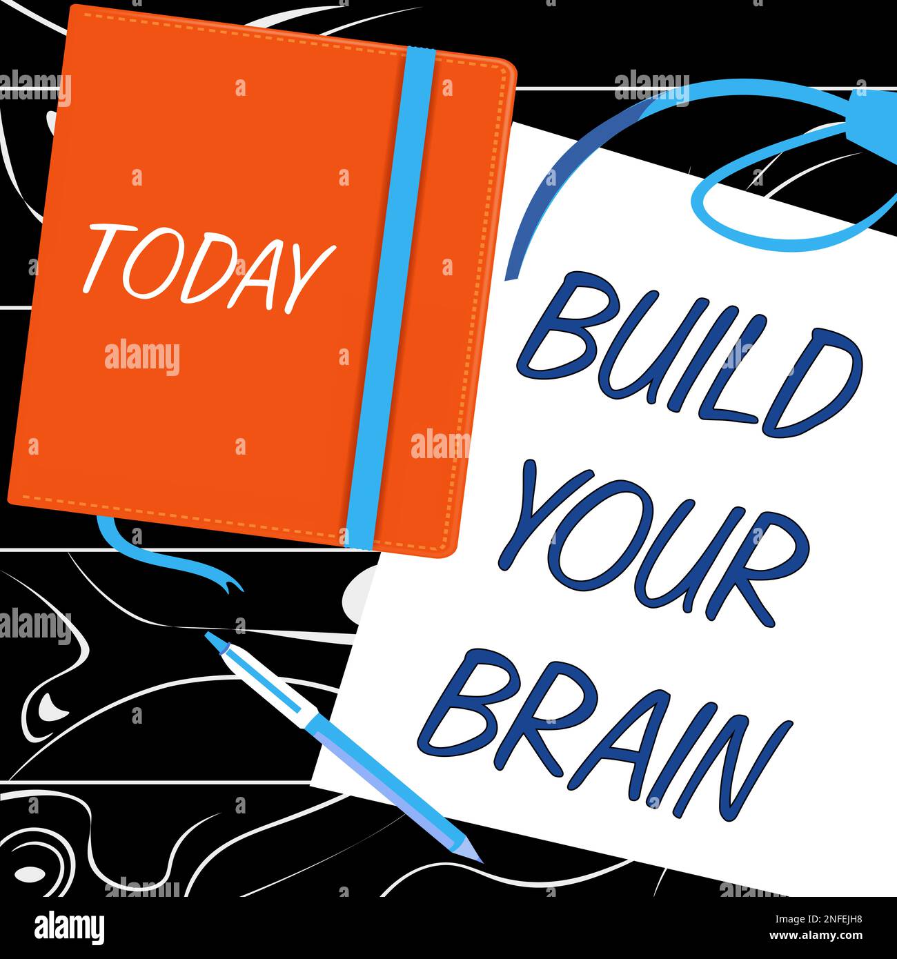 Hand writing sign Build Your Brain. Conceptual photo mental activities ...