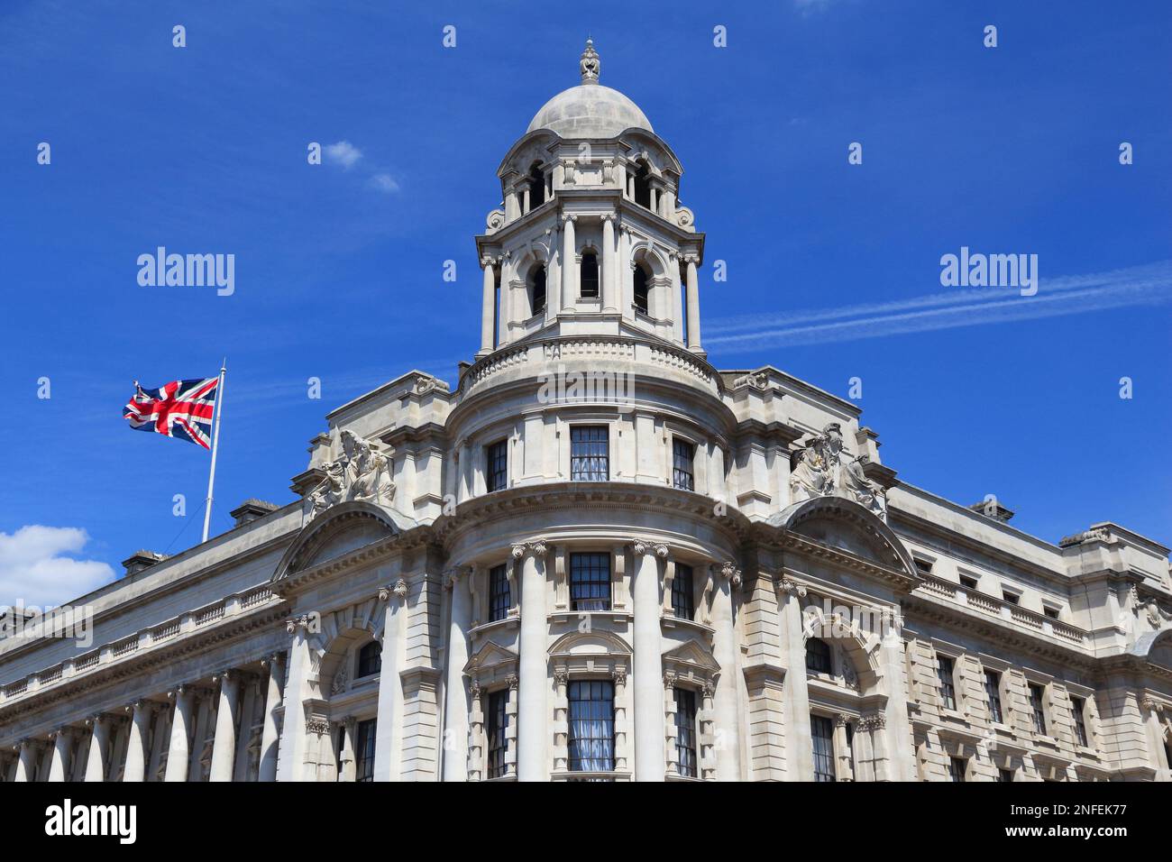 London, UK - government building at Whitehall. Old War Office Stock ...