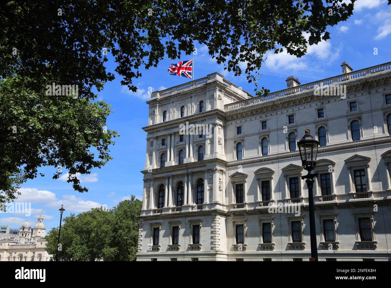 HM Treasury. London landmark, UK - The Exchequer, also known as His ...