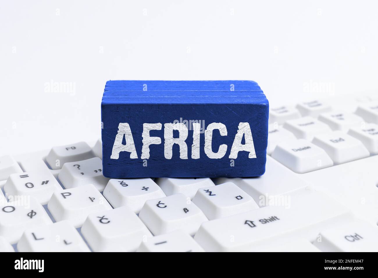 Conceptual display Africa. Internet Concept worlds second largest and ...