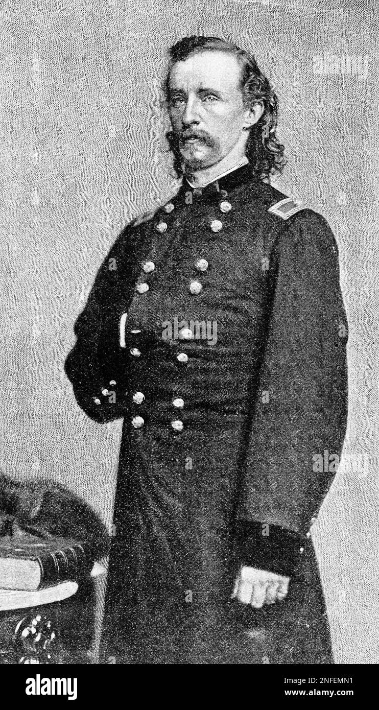 Photo shows Gen. George Custer from collection of the war. dept. of U.S ...